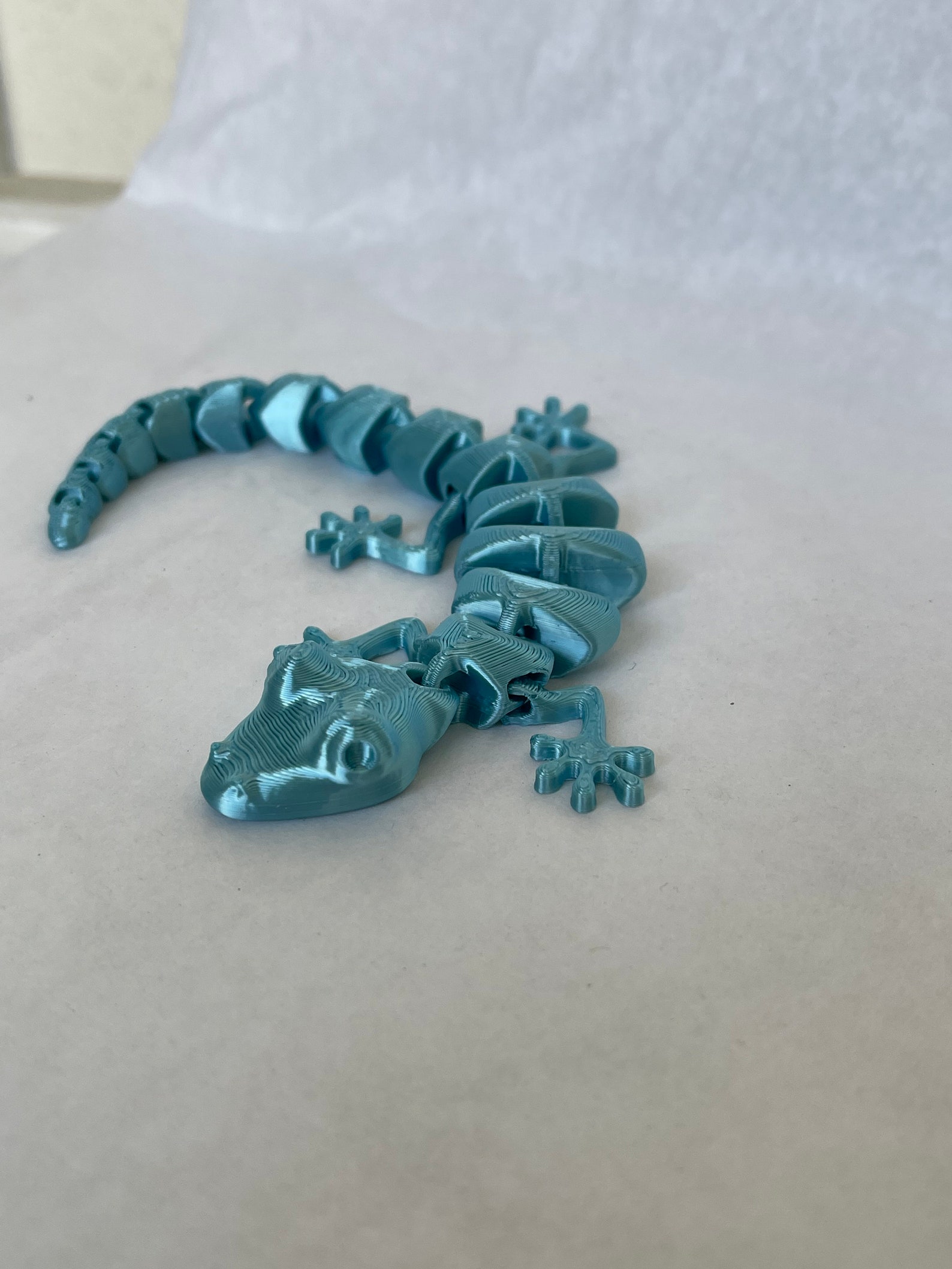 3D Printed Slinky Lizard! Desk Accessory Articulated Lizard - Every ...