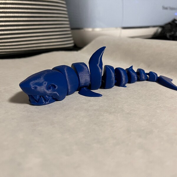 3d Printed Articulating Shark Etsy