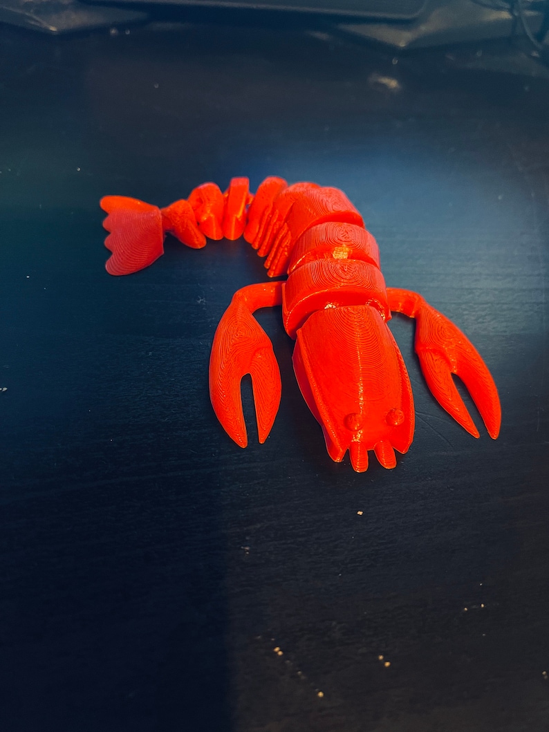 3d Printed Articulated Crawfish/lobster - Etsy