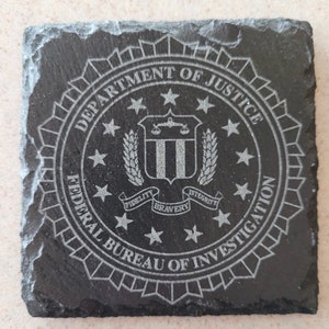 Custom Law Enforcement Laser Engraver Slate Coasters (set of 4) - Etsy