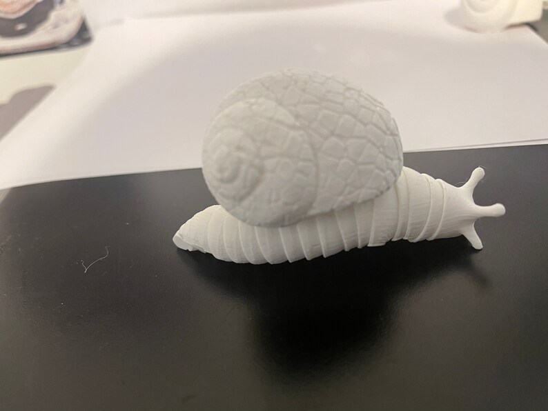 3D Printed Slinky Slug Desk Accessory Articulated Slug - Etsy