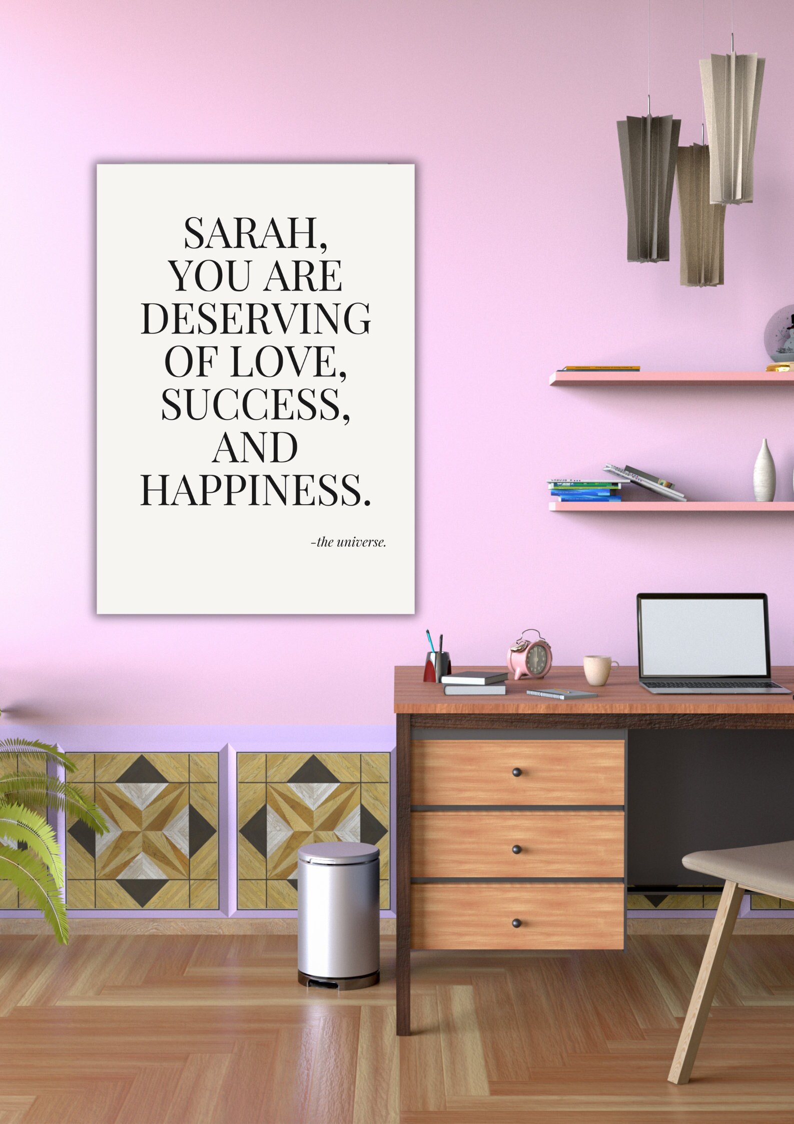 Personalized Positive Affirmation Poster: Custom Inspirational Gift ...