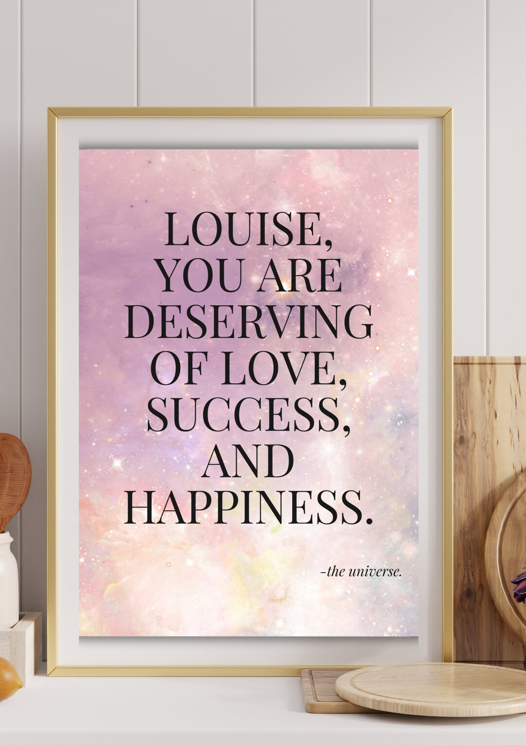 Personalized Positive Affirmation Poster: Custom Inspirational Gift ...