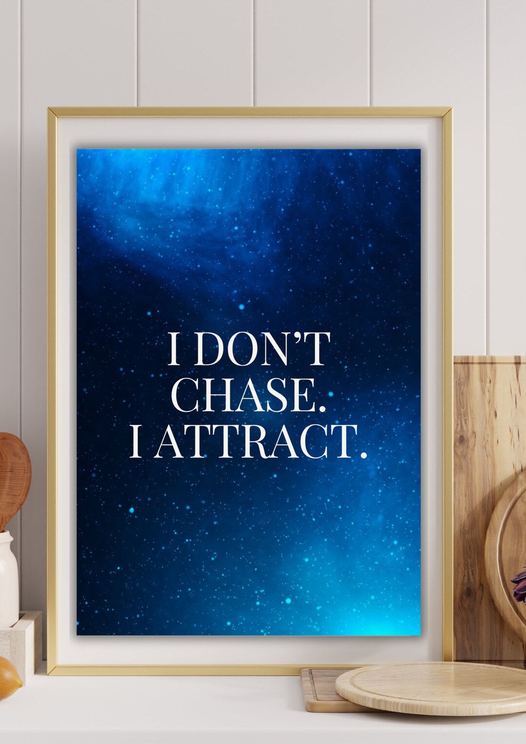 Attract Success: Printable Affirmation Poster - 'I Don't Chase, I ...