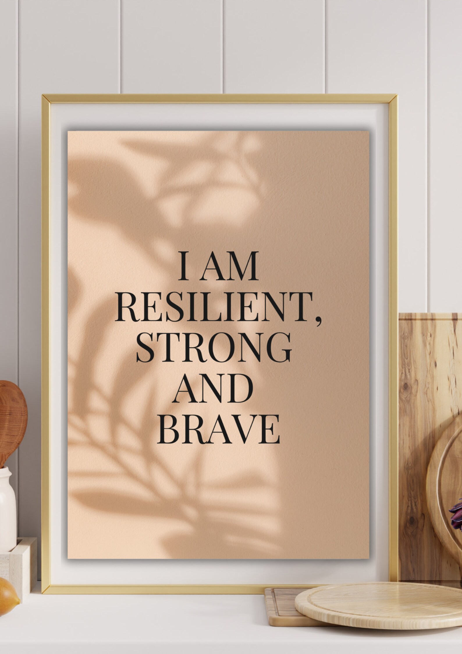 Empower Your Day: Printable Poster With 'I Am Resilient, Strong, and ...