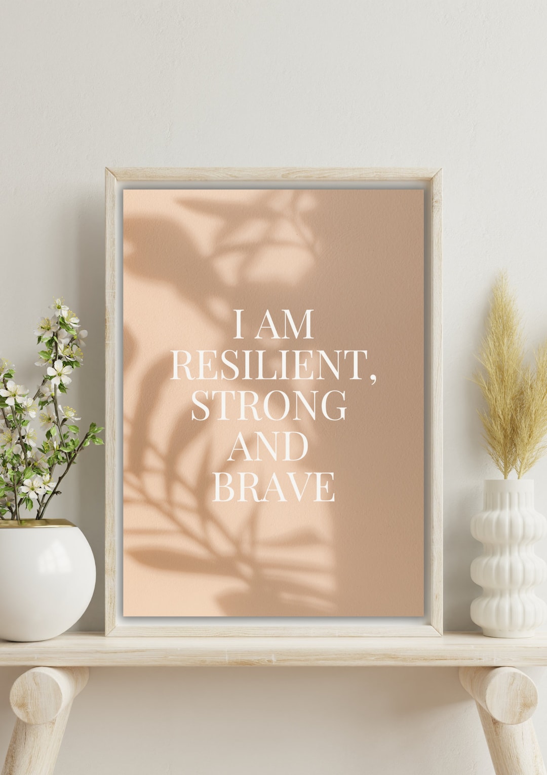 Boost Your Confidence: Printable Poster With 'I Am Resilient, Strong ...