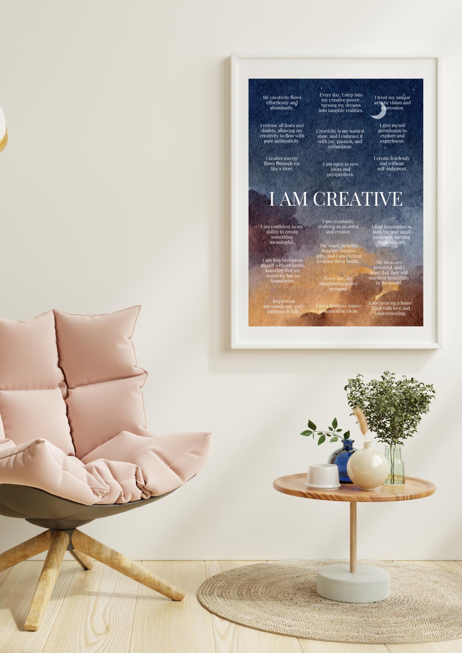 Printable Creativity Affirmation Poster | Inspire Innovation & Art ...