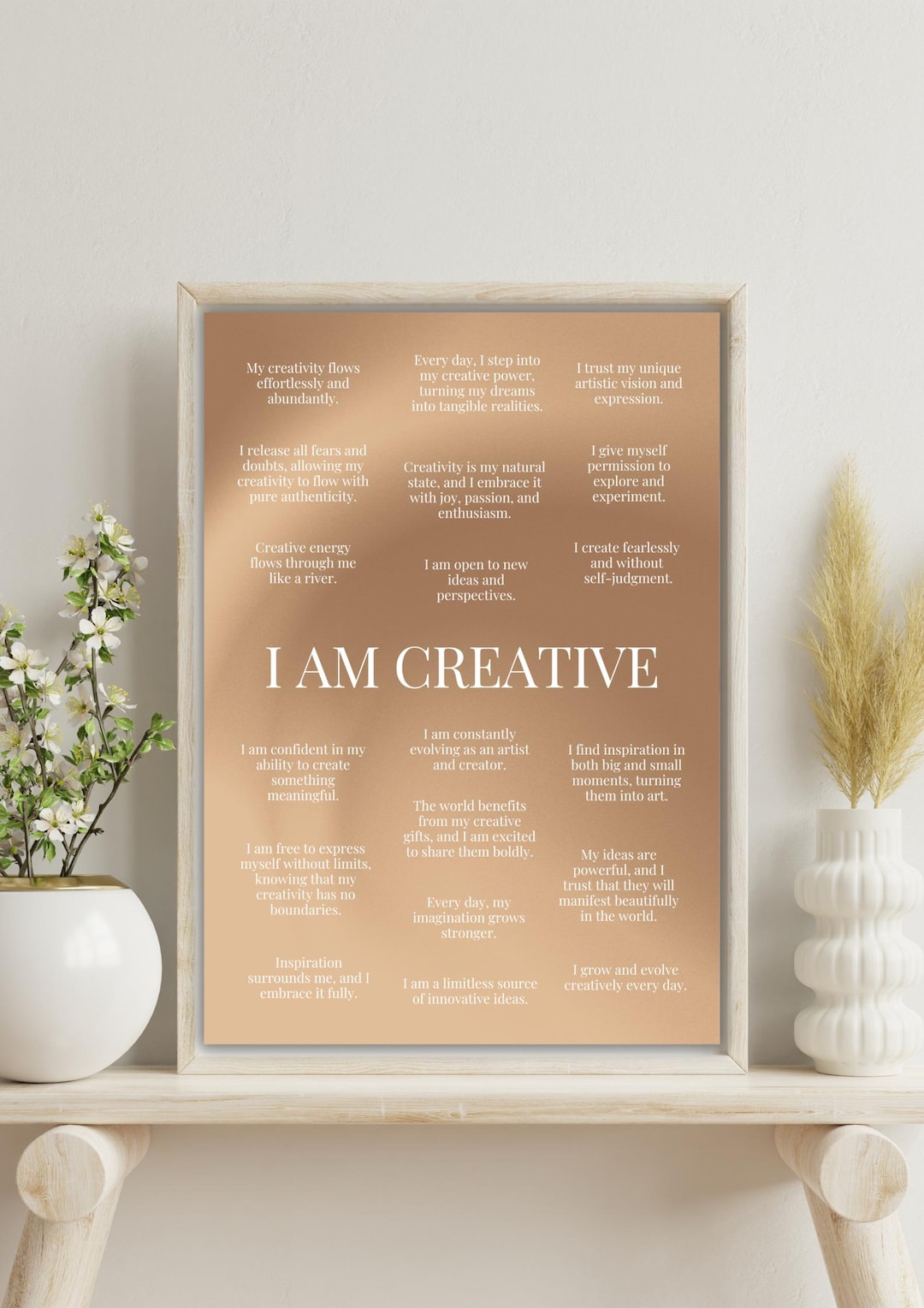 Creative Mindset Affirmation Poster | Printable Inspiration for Artists ...