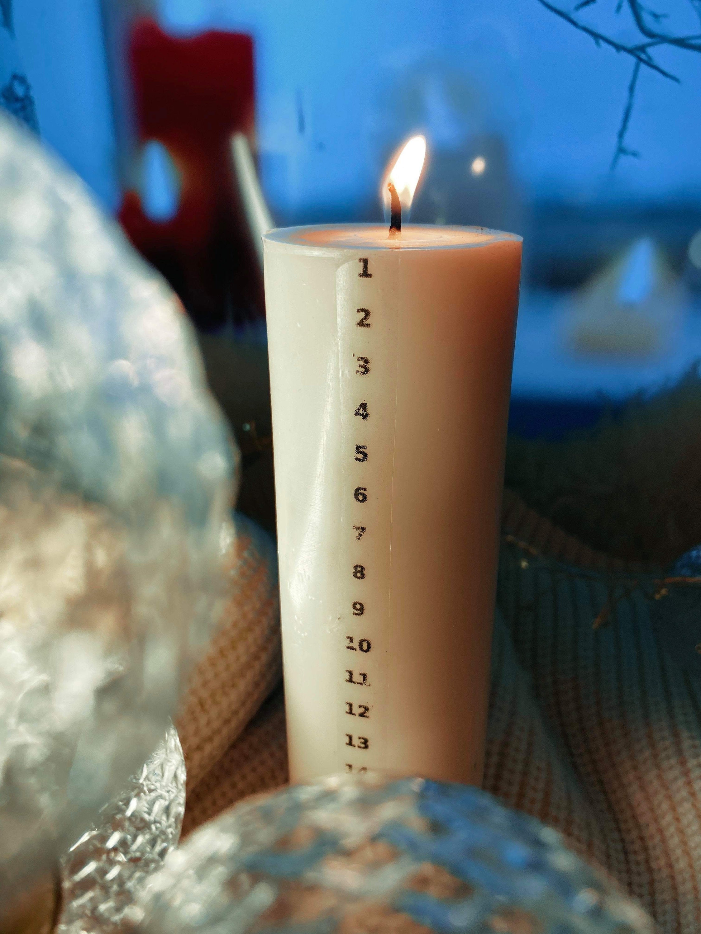 CALENDAR Candle, DANISH TRADITION, Handmade Candle, Made in Denmark ...