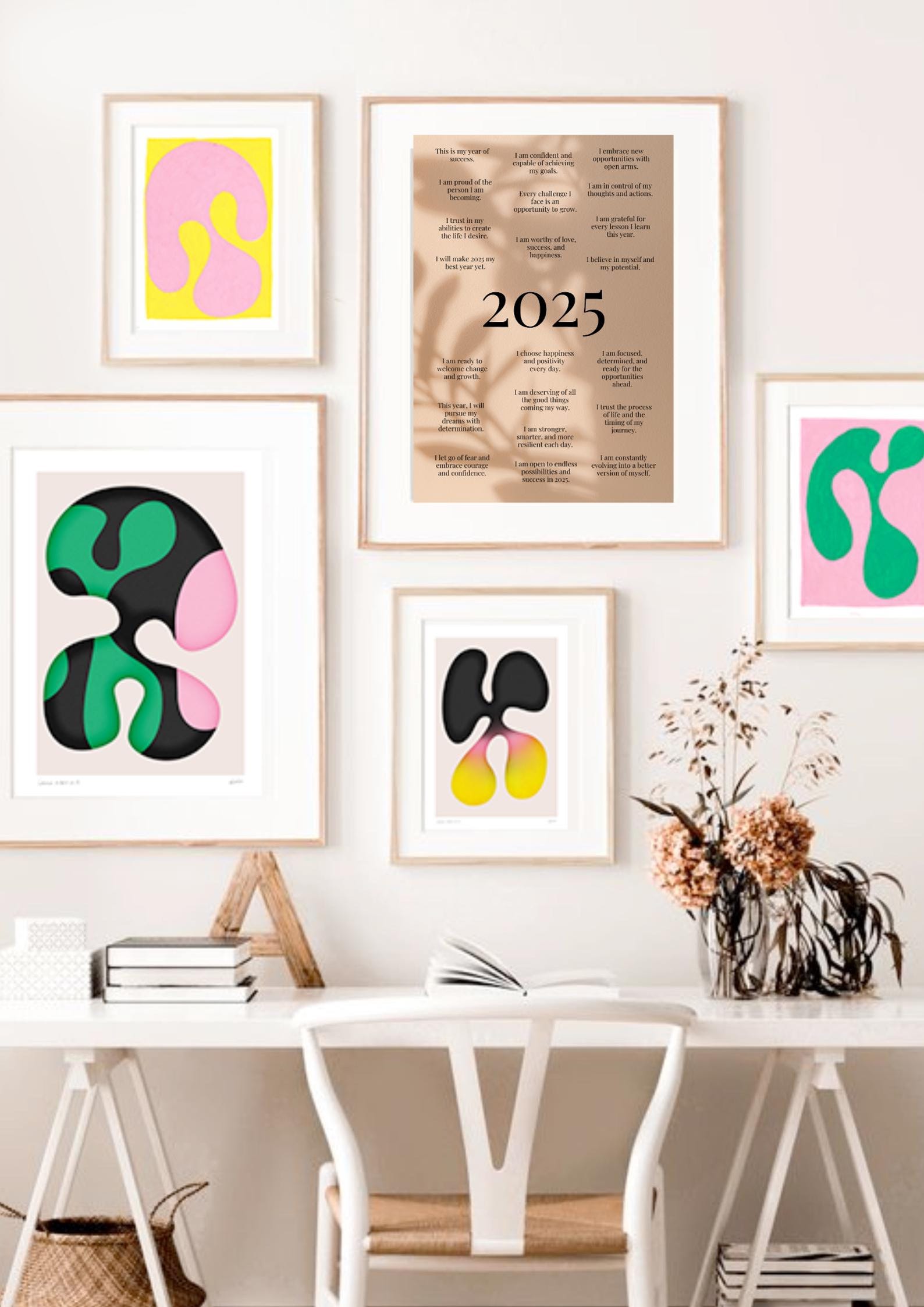 2025 Affirmation Printable Poster | Motivational Quotes for the New ...