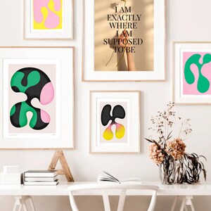 Motivational Printable Wall Art - 'I Am Exactly Where I Am Supposed to ...