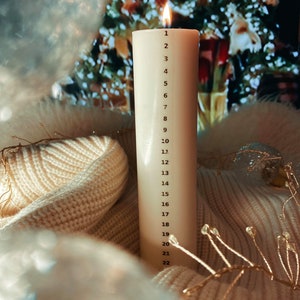 CALENDAR Candle, DANISH TRADITION, Handmade Candle, Made in Denmark ...