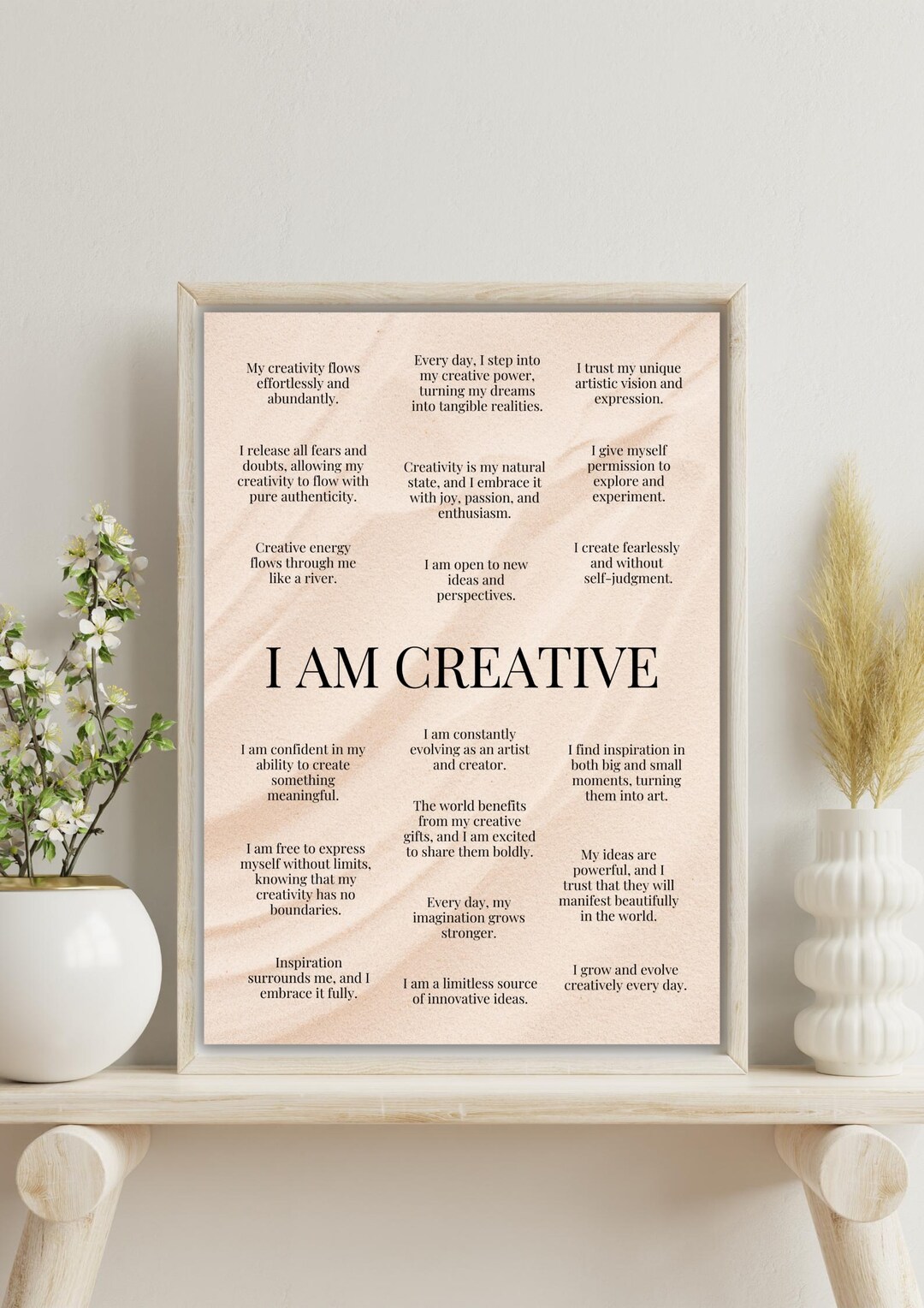 Printable Creativity Affirmation Poster | Artistic Success & Motivation ...