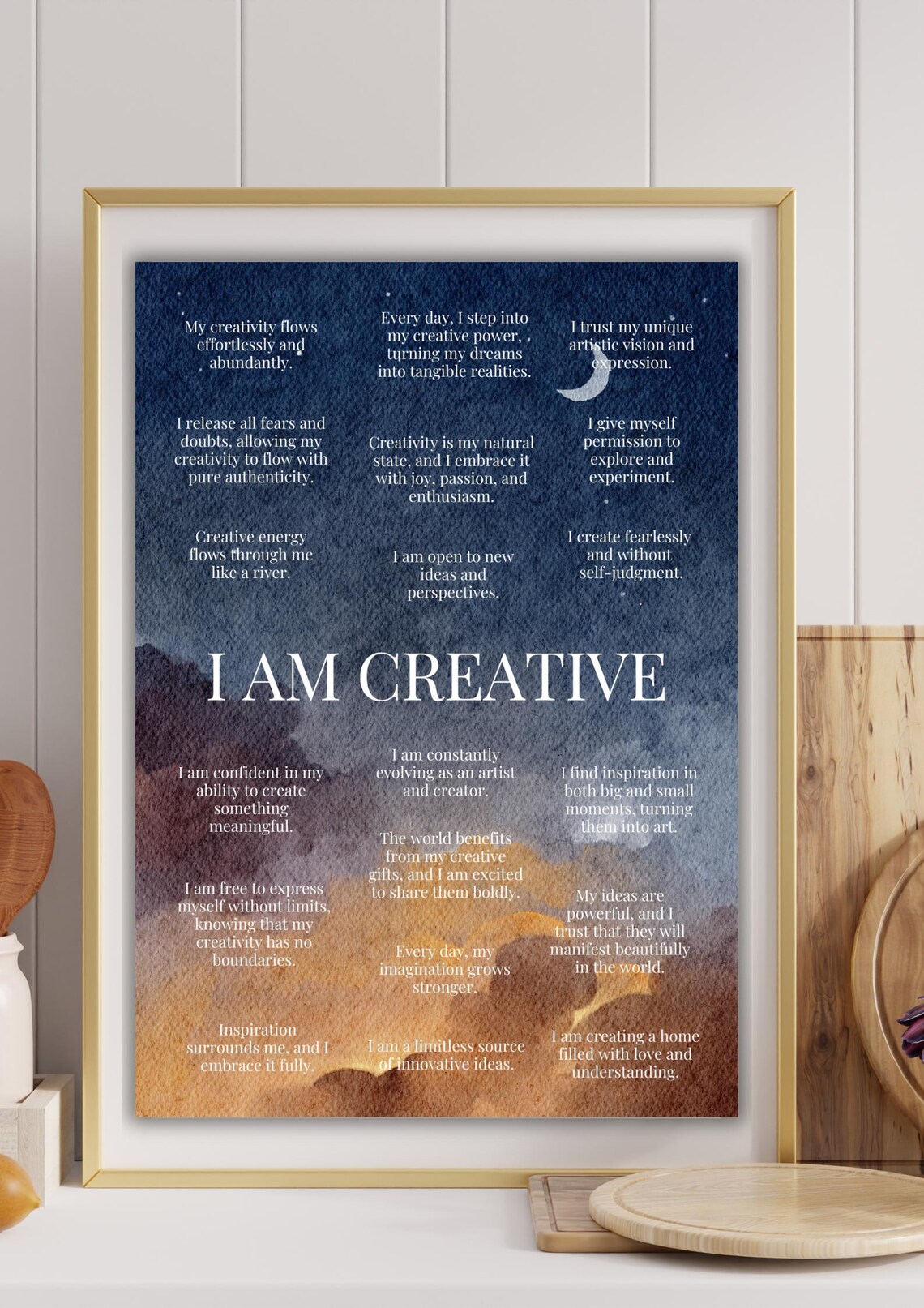 Printable Creativity Affirmation Poster | Inspire Innovation & Art ...