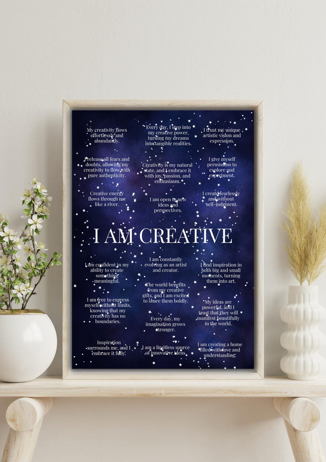 Printable Creativity Affirmation Poster |inspire Innovation and Art ...