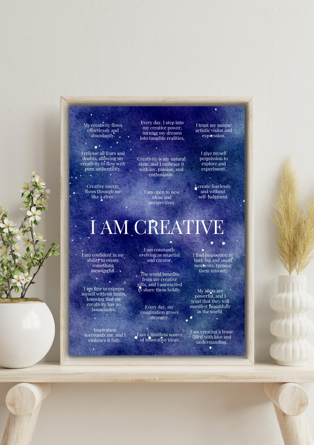 Printable Creativity Affirmation Poster | Spark Innovation and Art ...