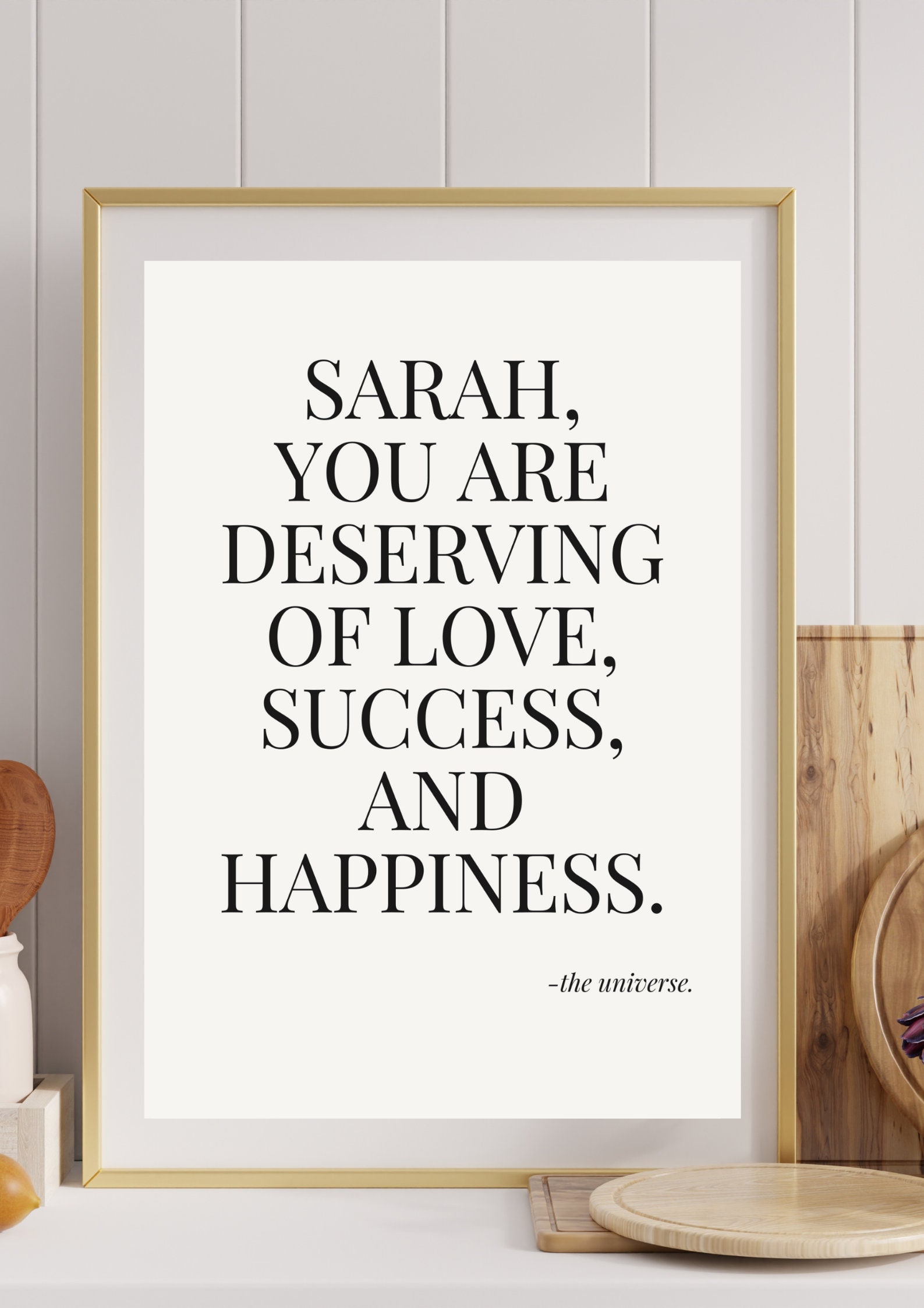 Personalized Positive Affirmation Poster: Custom Inspirational Gift ...