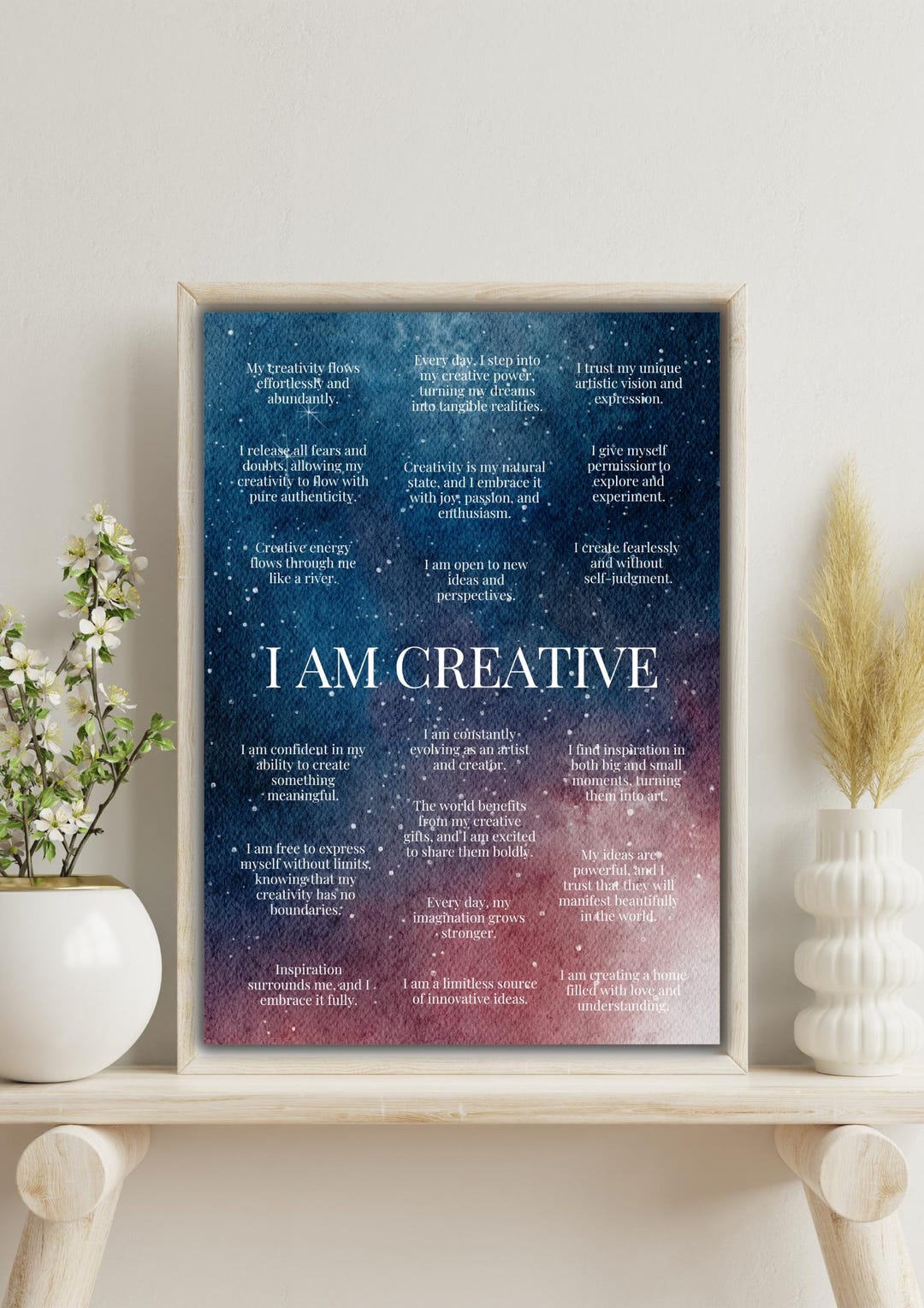Printable Creativity Affirmation Poster | Unlock Your Creative Flow ...