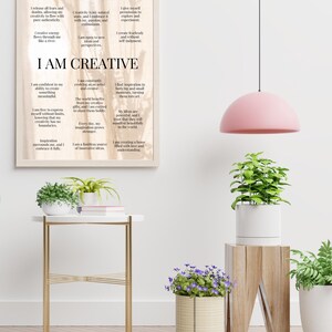 Creativity Affirmations Printable | Inspiring Wall Art for Artists ...