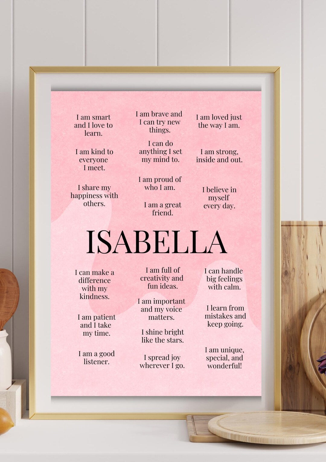 Empowering Affirmations for Girls (ages 3-5) - Printable Motivational ...