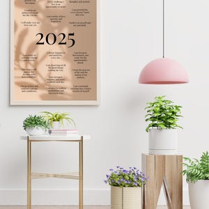 2025 Affirmation Printable Poster | Motivational Quotes for the New ...