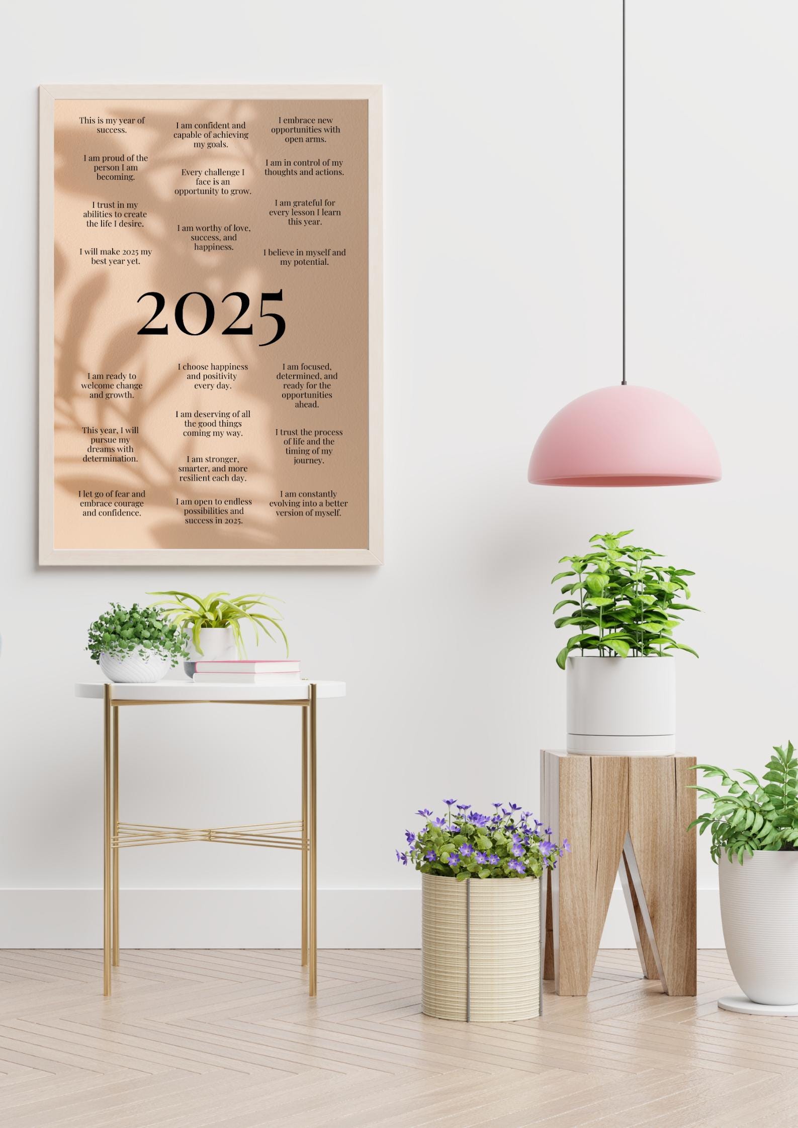 2025 Affirmation Printable Poster | Motivational Quotes for the New ...