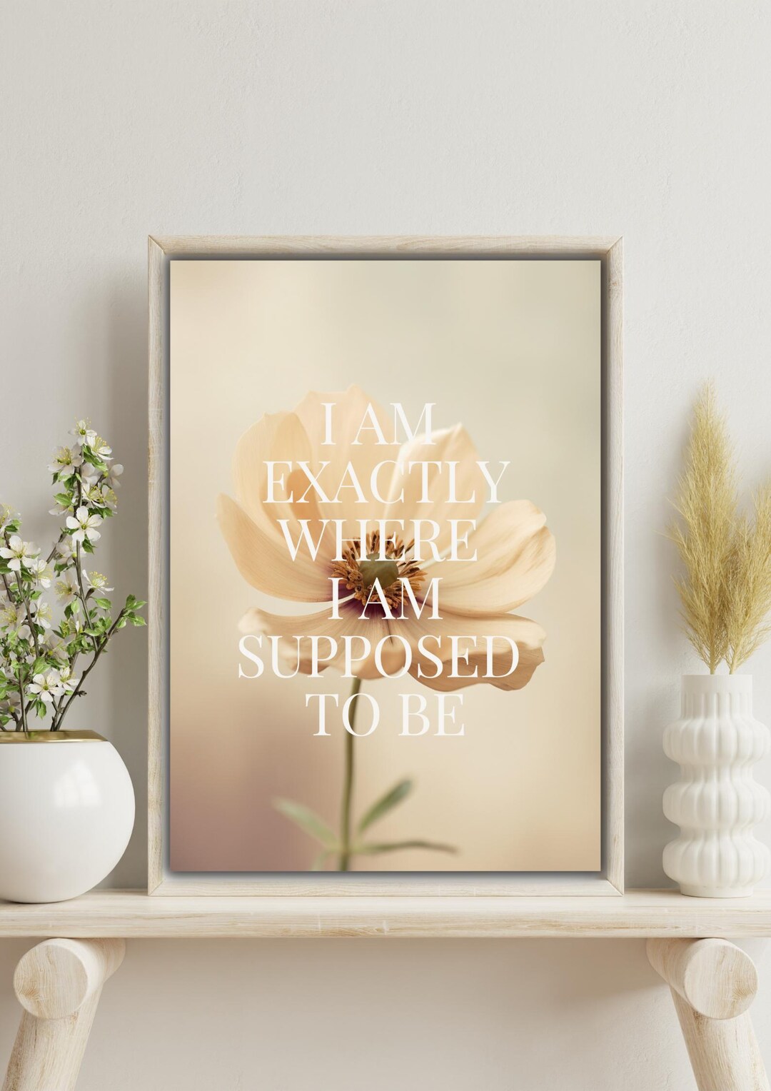 Motivational Printable - 'I Am Exactly Where I Am Supposed to Be ...