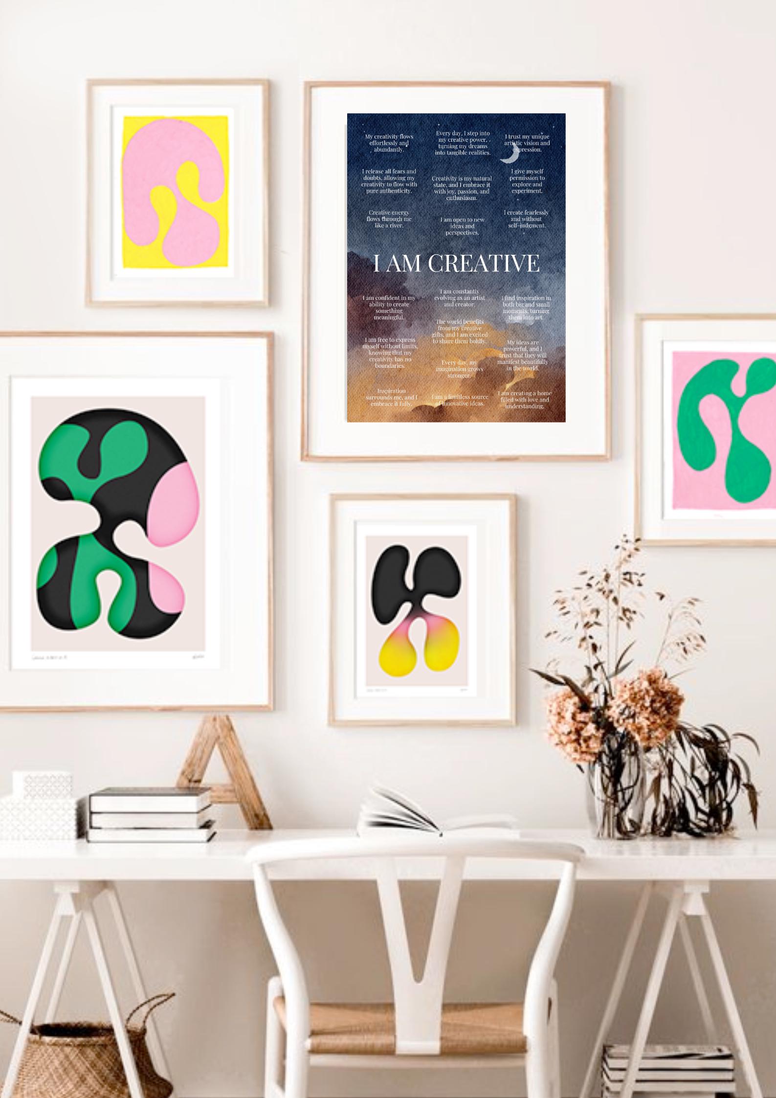 Printable Creativity Affirmation Poster | Inspire Innovation & Art ...