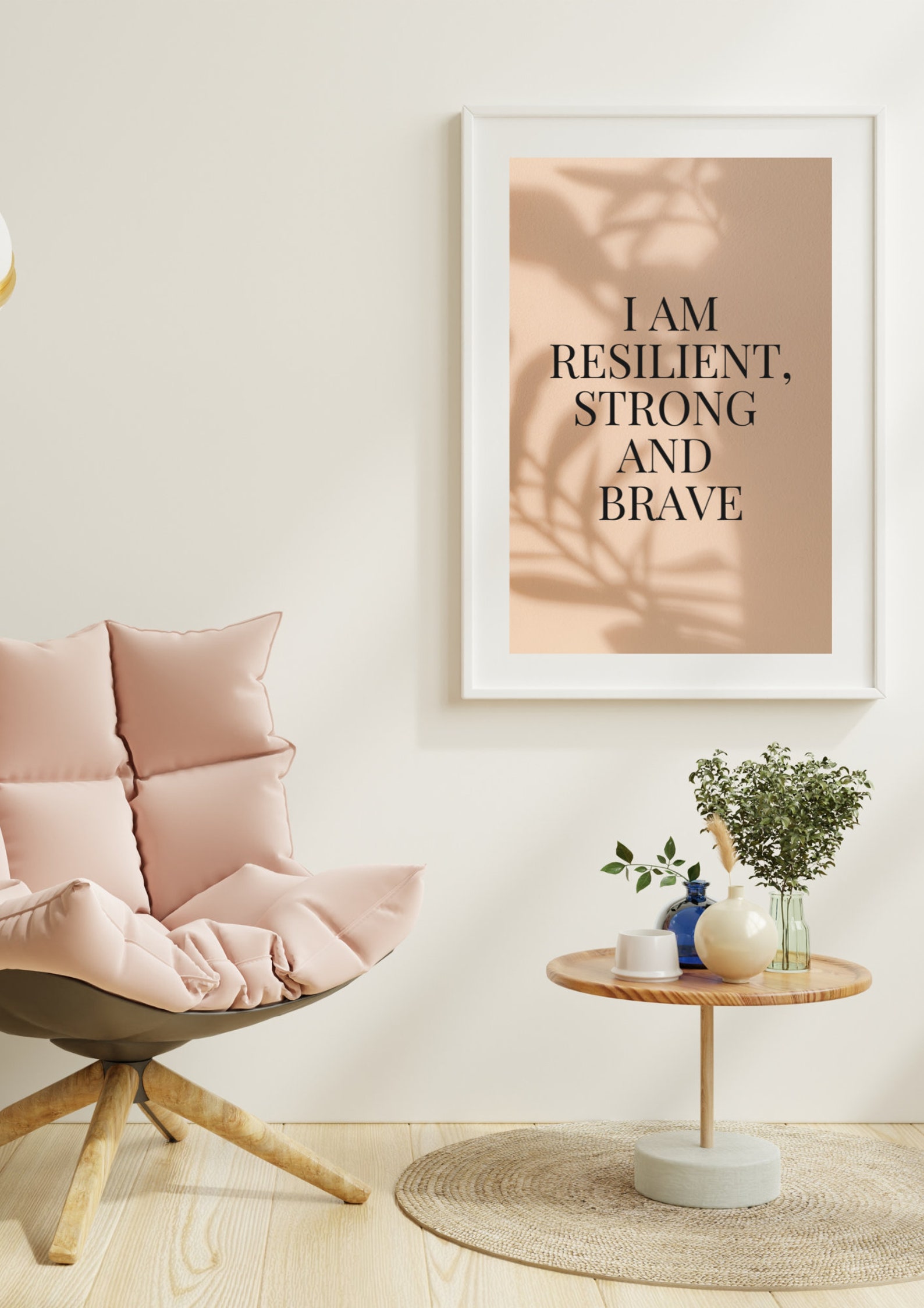 Empower Your Day: Printable Poster With 'I Am Resilient, Strong, and ...