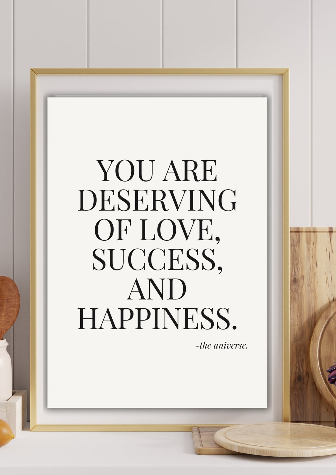 Elevate Your Space With Our Printable Poster: 'you Are Deserving of ...
