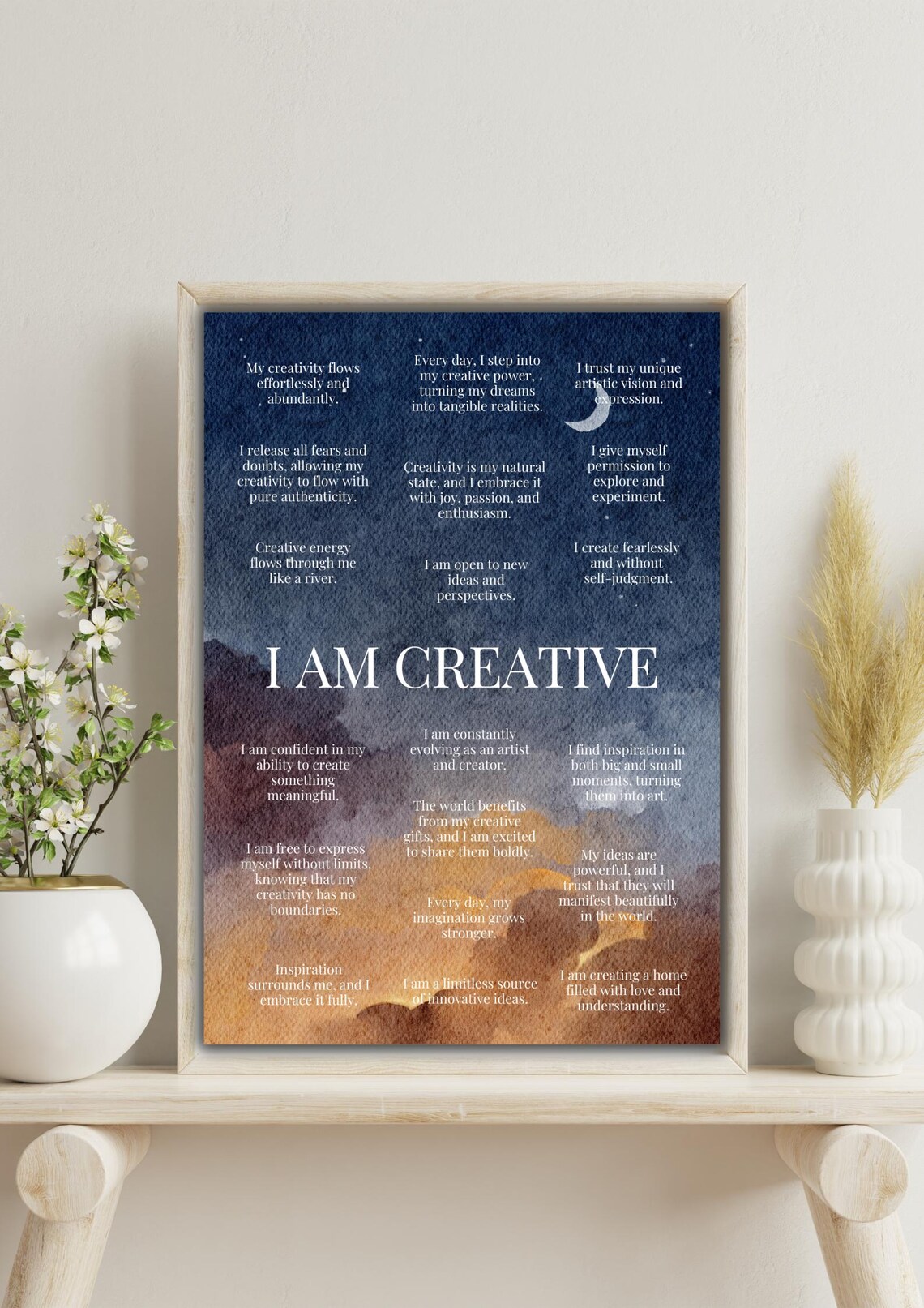 Printable Creativity Affirmation Poster | Inspire Innovation & Art ...