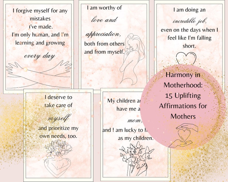Empower Mom: 15 Uplifting Affirmation Cards for Mothers - Boost ...