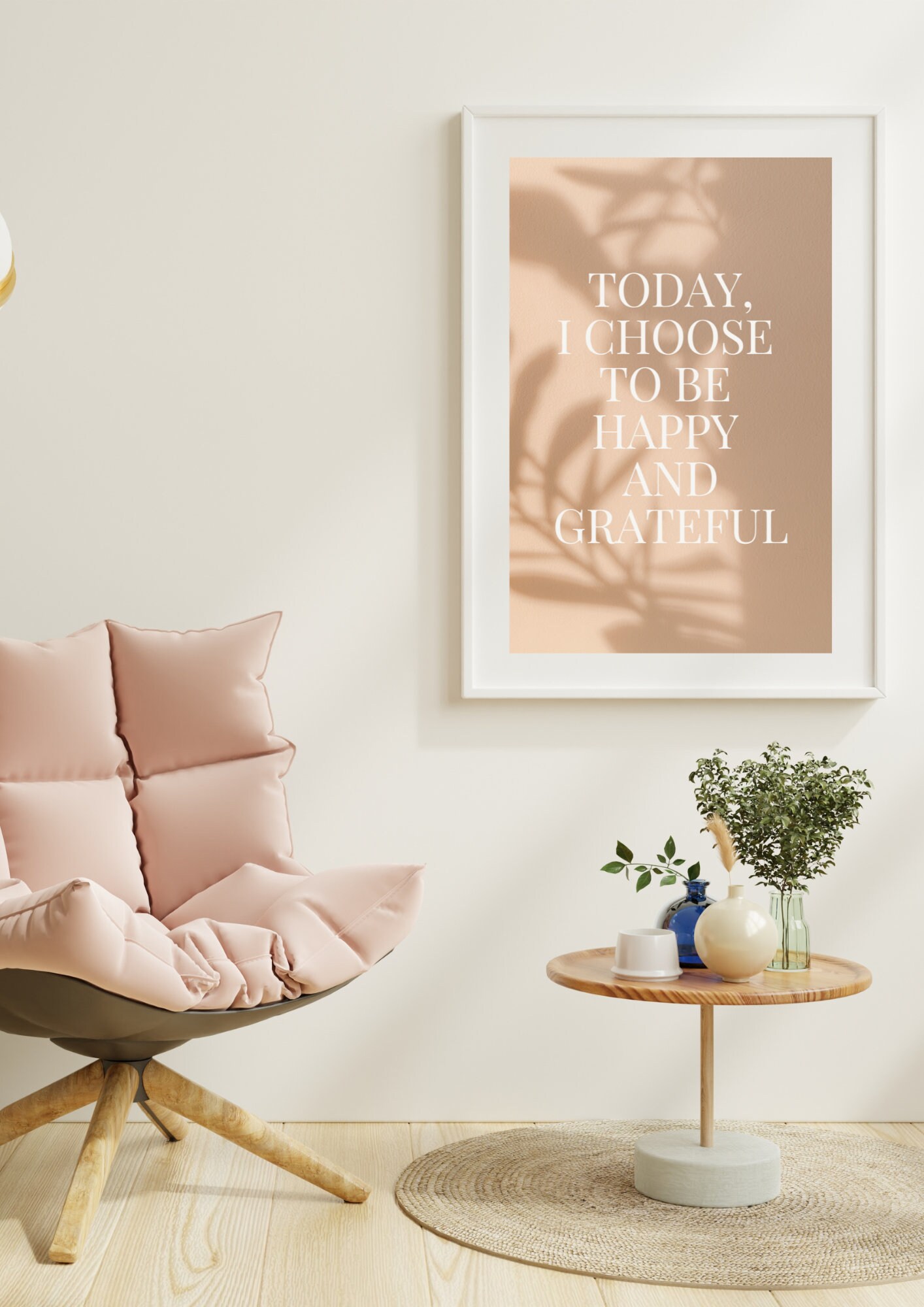 Transform Your Day: Printable Poster With 'today, I Choose to Be Happy ...