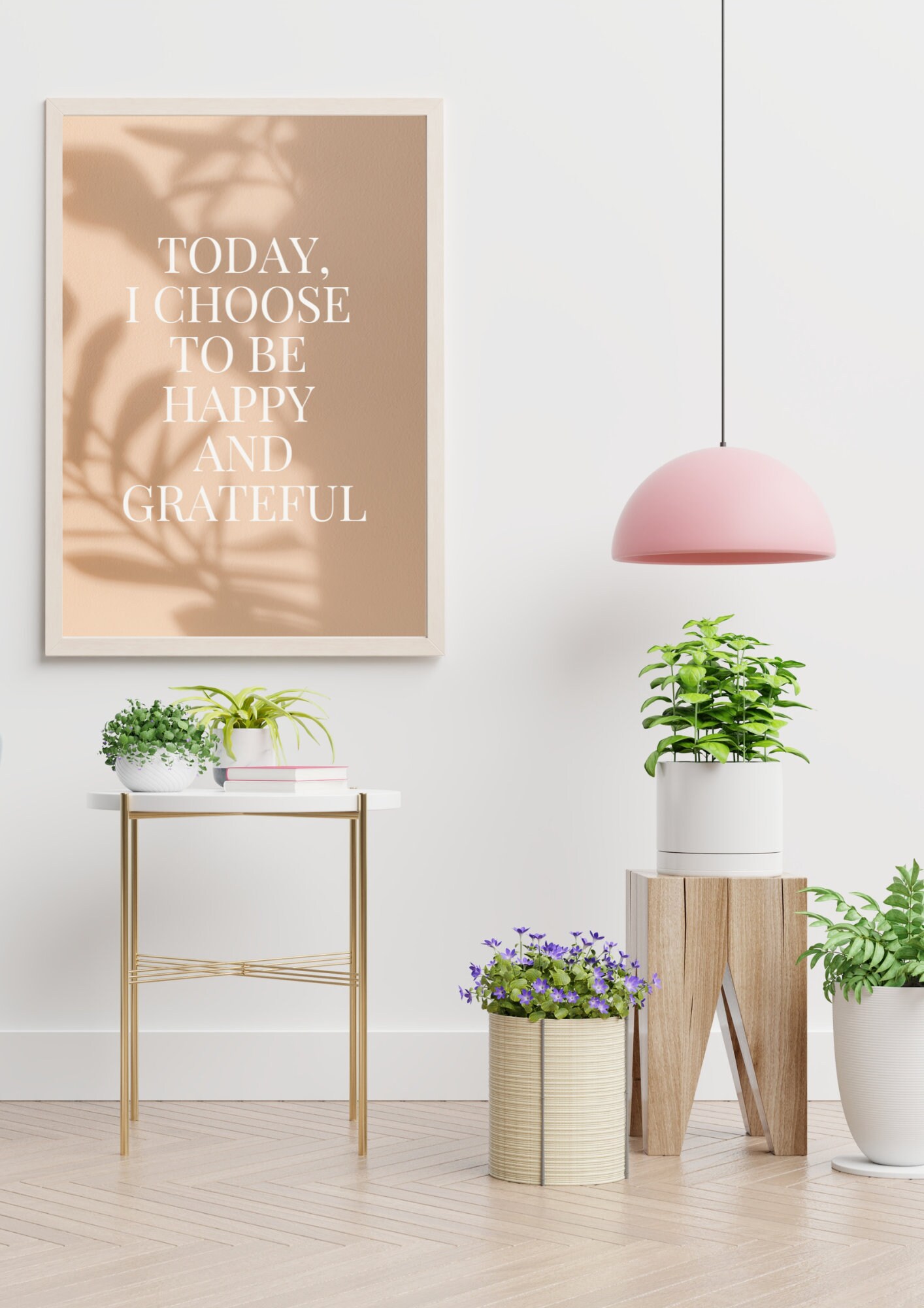 Transform Your Day: Printable Poster With 'today, I Choose to Be Happy ...