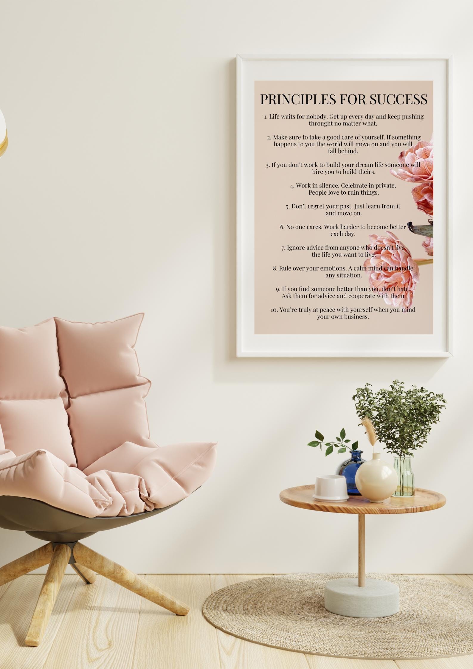 10 Rules for Success & Growth – Printable Motivational Poster for Daily ...
