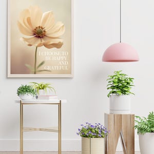 Printable Inspirational Poster: 'I Choose to Be Happy and Grateful ...