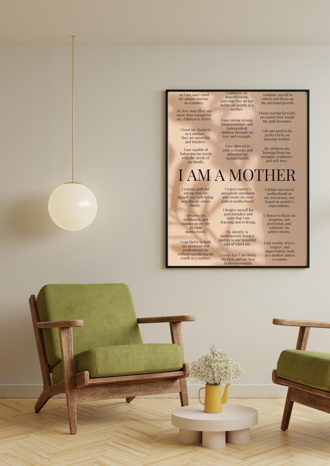 20 Empowering Affirmations for Moms: Printable Poster to Overcome ...