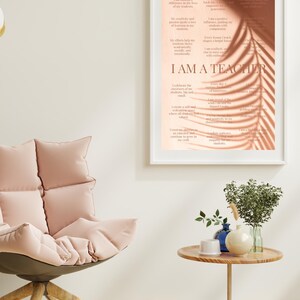 Teacher Affirmations Printable Poster | Motivational Teacher Quotes ...