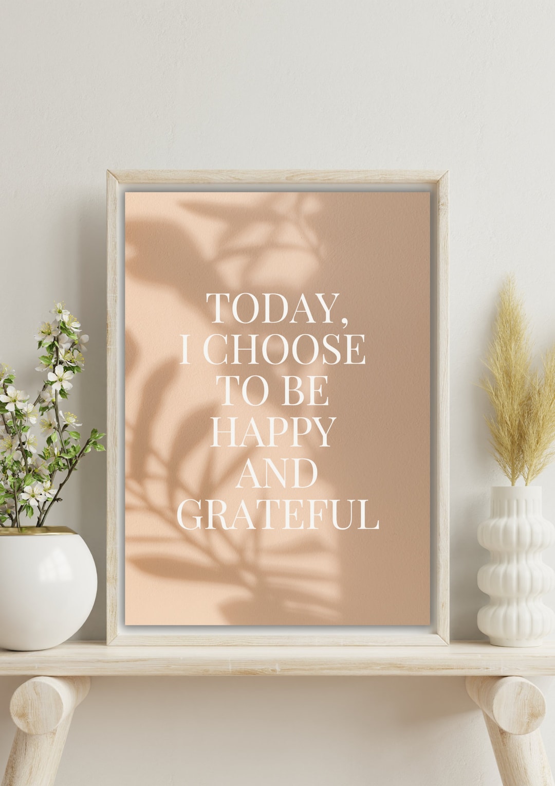 Transform Your Day: Printable Poster With 'today, I Choose to Be Happy ...