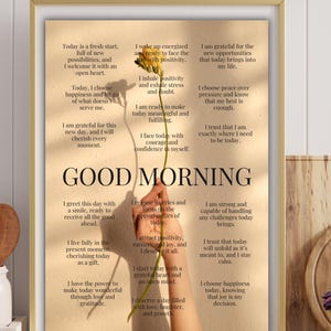 Good Morning Affirmations Printable - 20 Positive Quotes to Start Your ...