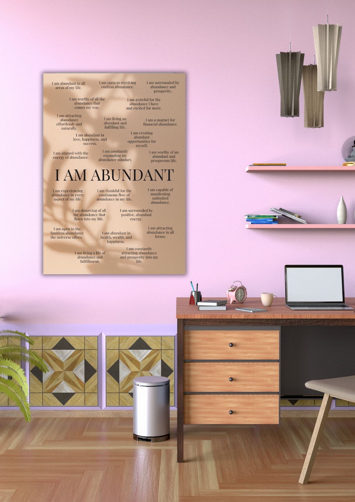 Manifest Abundance Daily: 'I Am Abundant' Affirmations Printable Poster ...