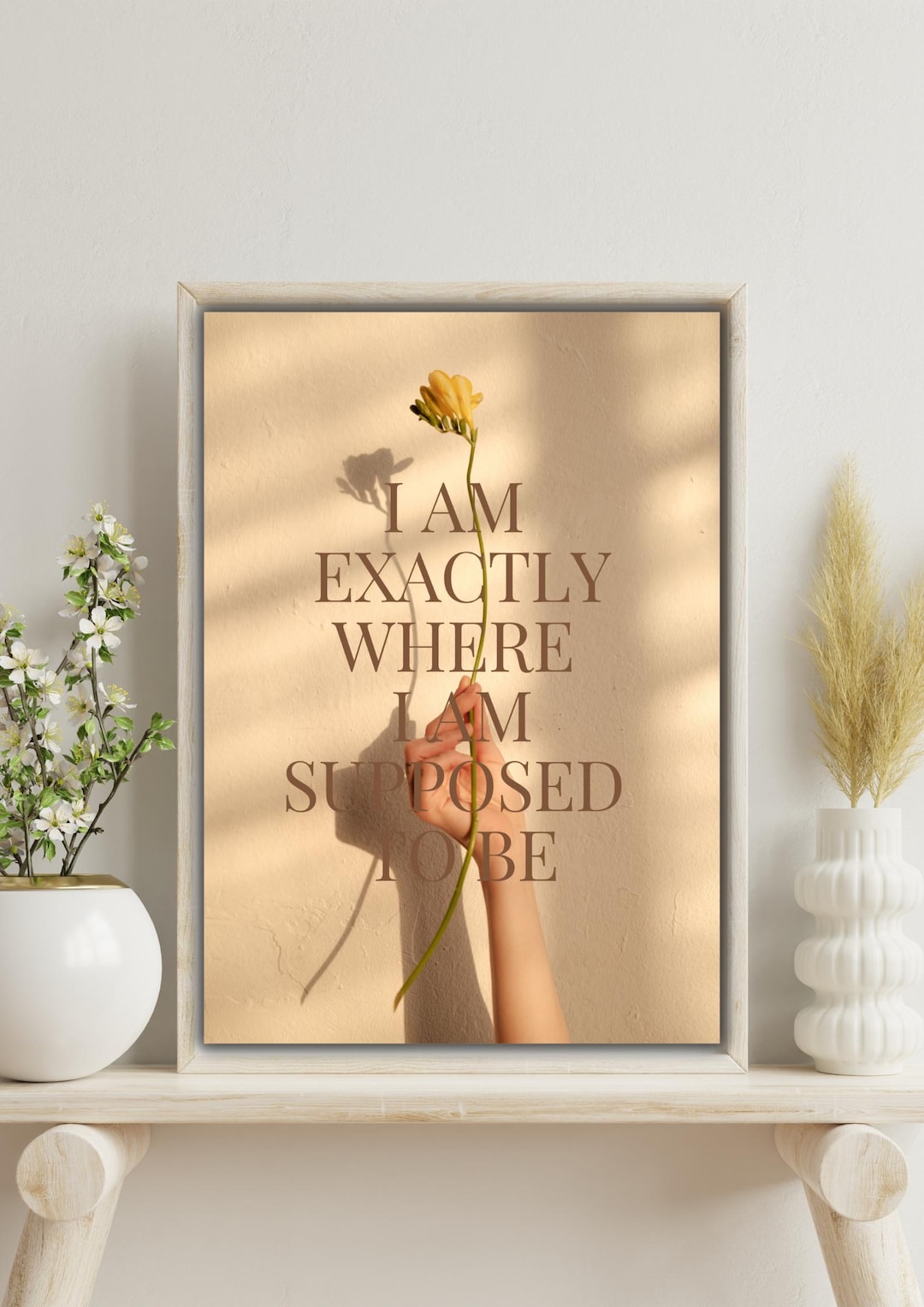 Printable Positive Affirmation - 'I Am Exactly Where I Am Supposed to ...