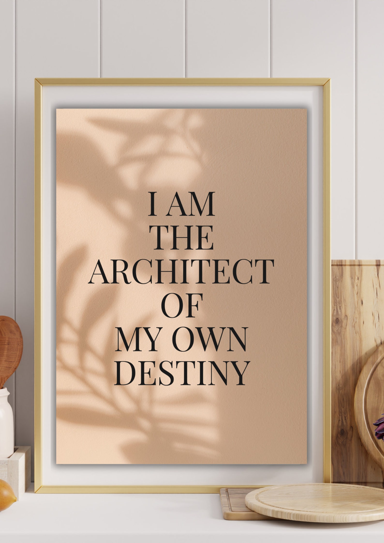 Inspirational Printable Poster: 'I Am the Architect of My Own Destiny ...