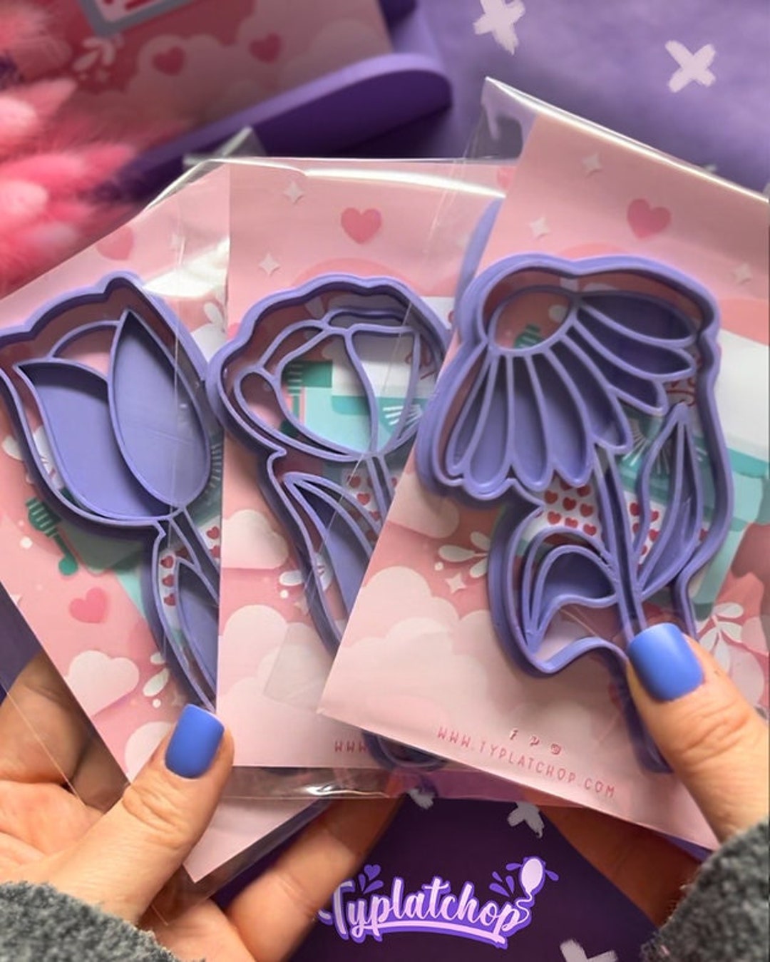 Tulip, Daisy, Poppy Flower Cookie Cutter Biscuit to Offer for Mother's ...