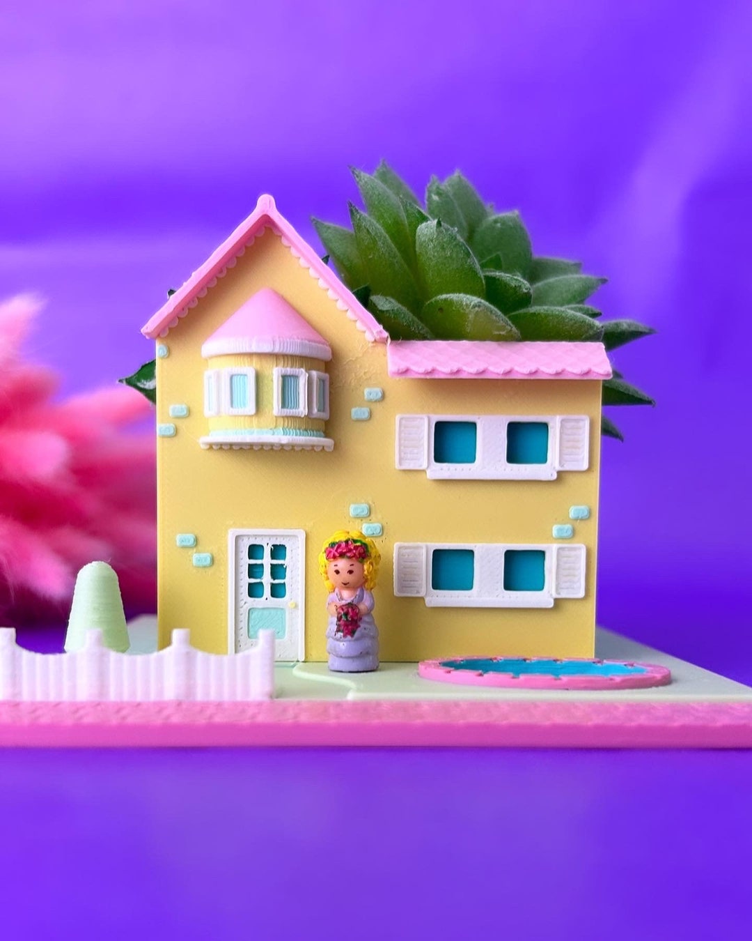 Polly Pocket Planter - Doll Stand for Collectors - Etsy