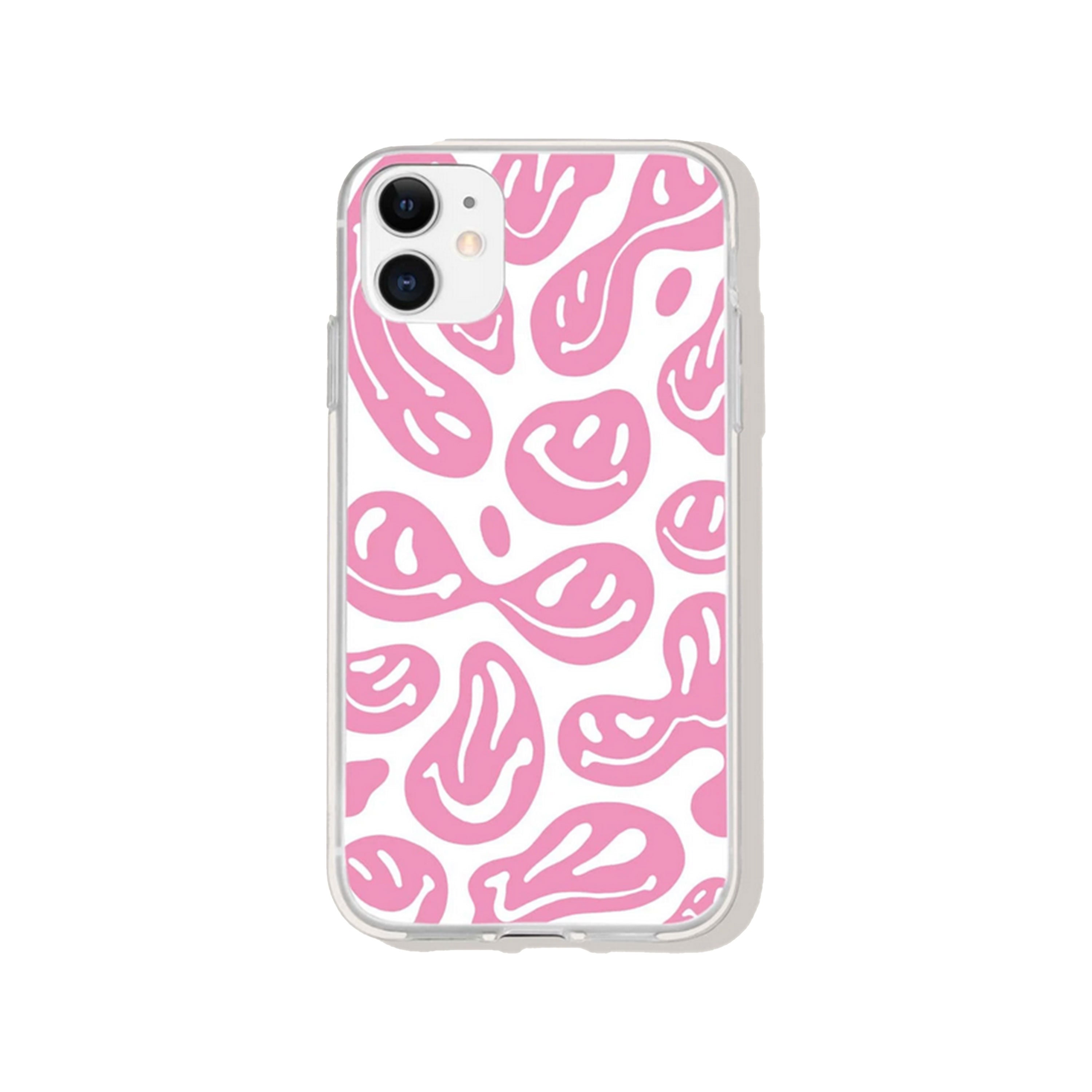 Pastel Pink Groovy Dripping Melting Smiley iPhone Case fits - Etsy