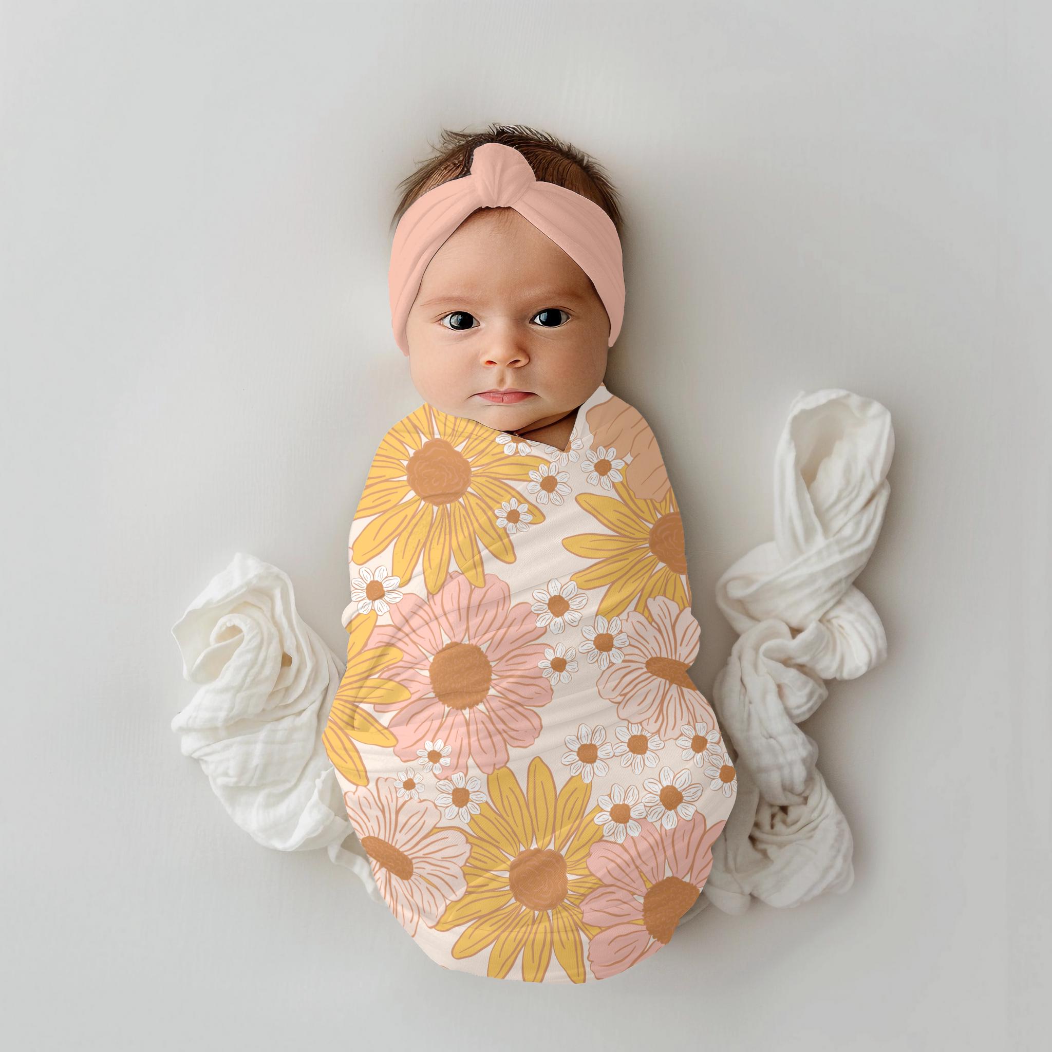 Baby Swaddle Blanket, Baby Girl Swaddle, Baby Girl Blanket, Swaddle ...