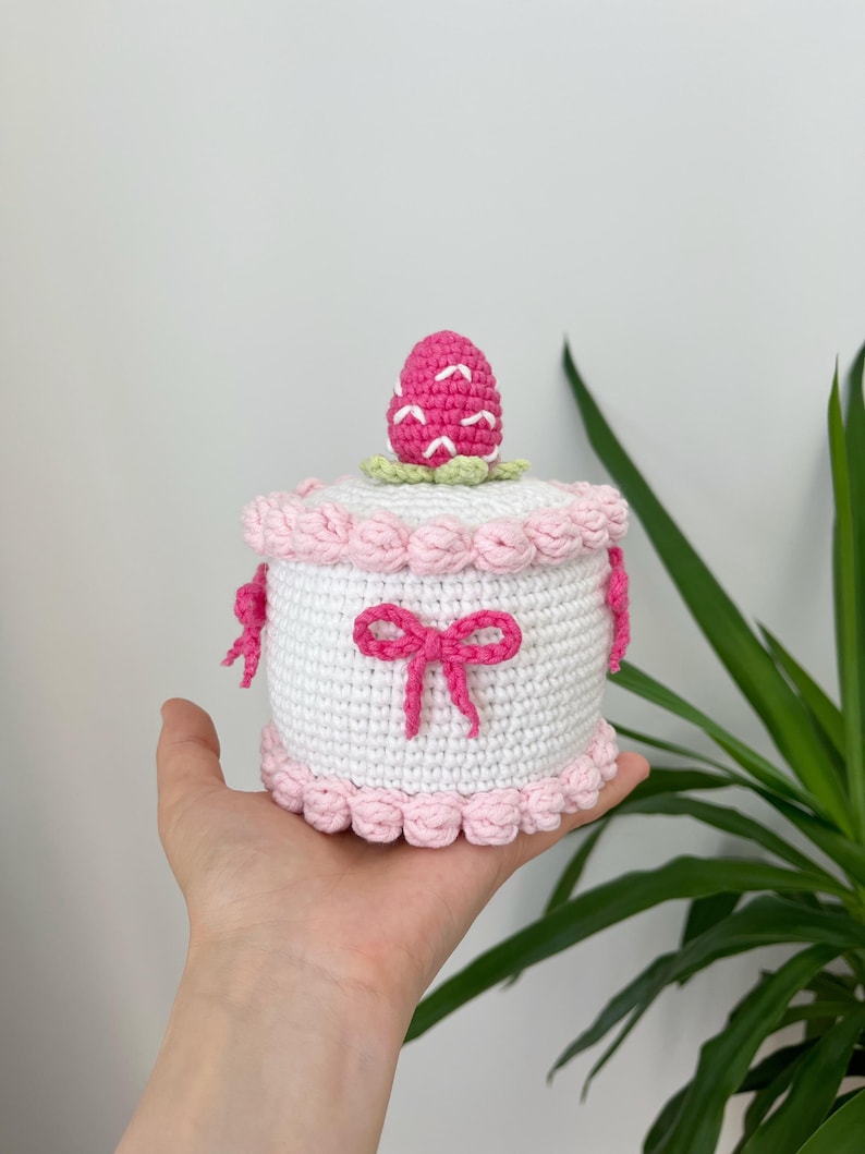 Crochet Birthday Cake , Amigurumi Cake Toy , Handmade Gift , Soft Toy ...
