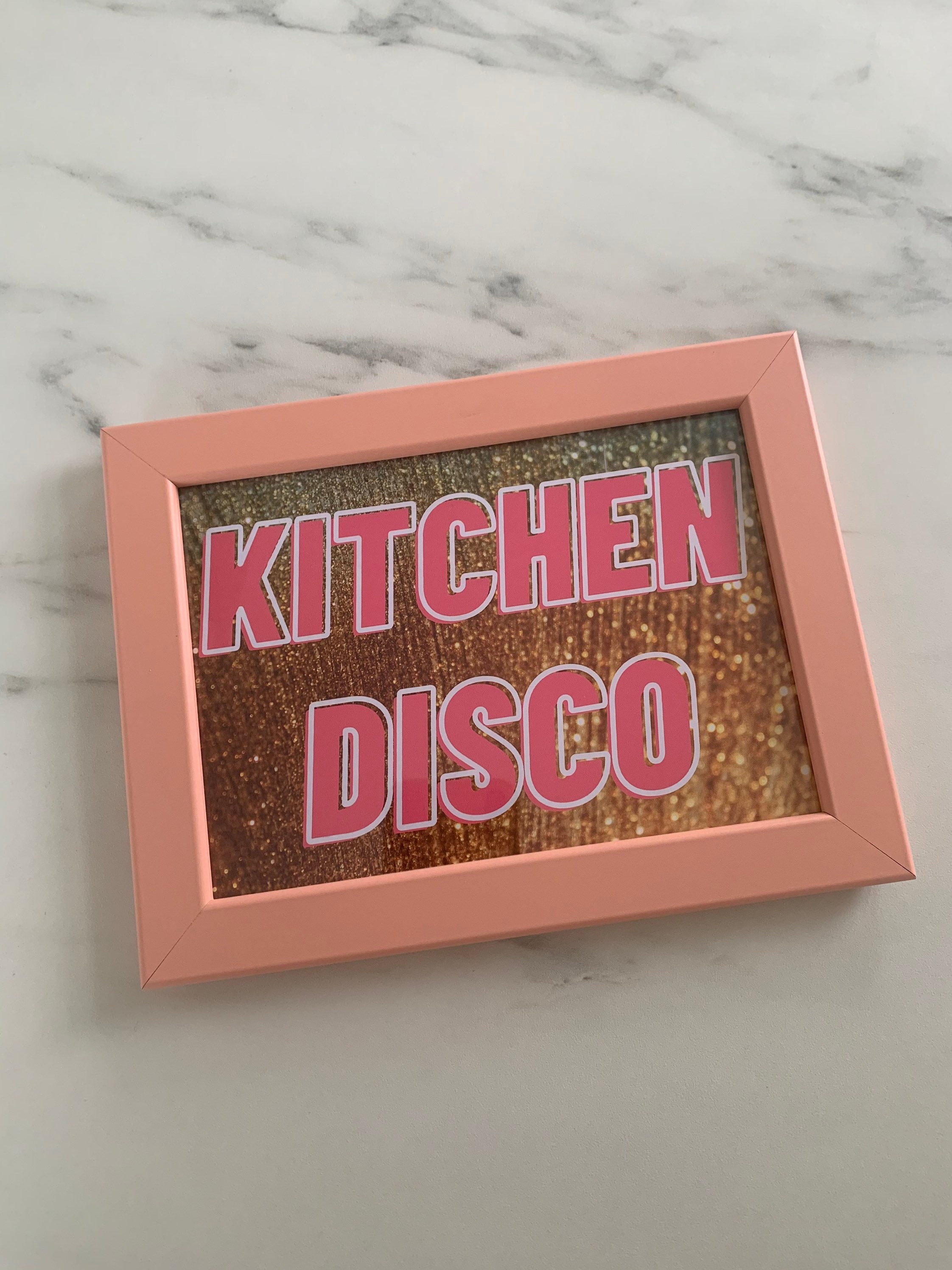 Kitchen Disco Print Framed Disco Print Kitchen Print 5x7 | Etsy