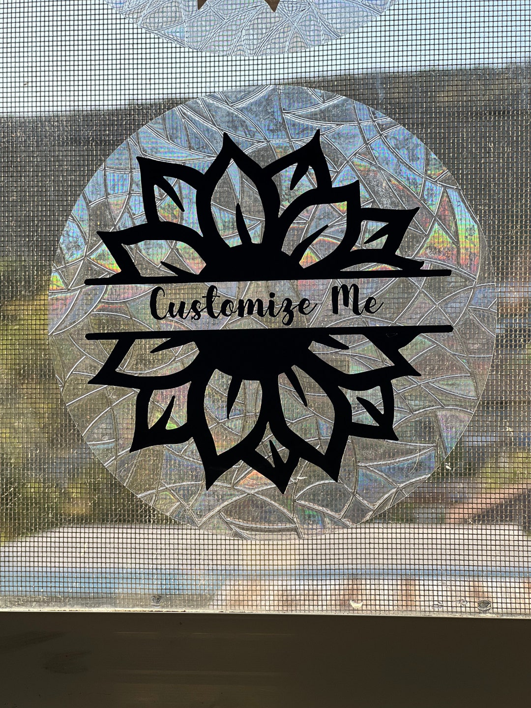 Customized Sunflower Window Decal Sunflower Window Cling Sunflower Sun ...